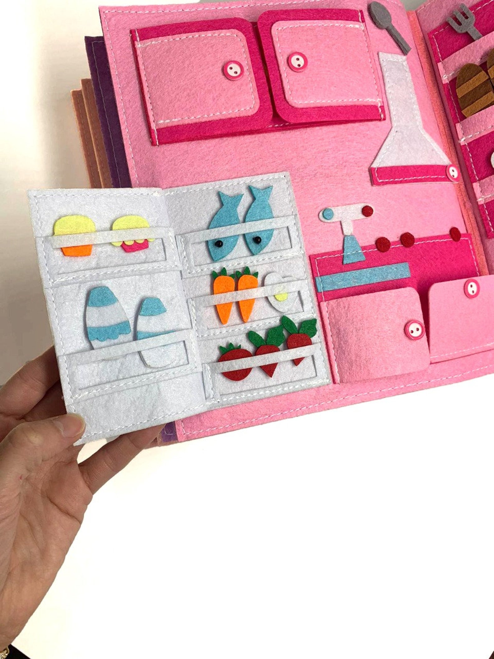 Doll House, Busy Book, Quiet Book, Felt Book, Toys, Games, Educational ...