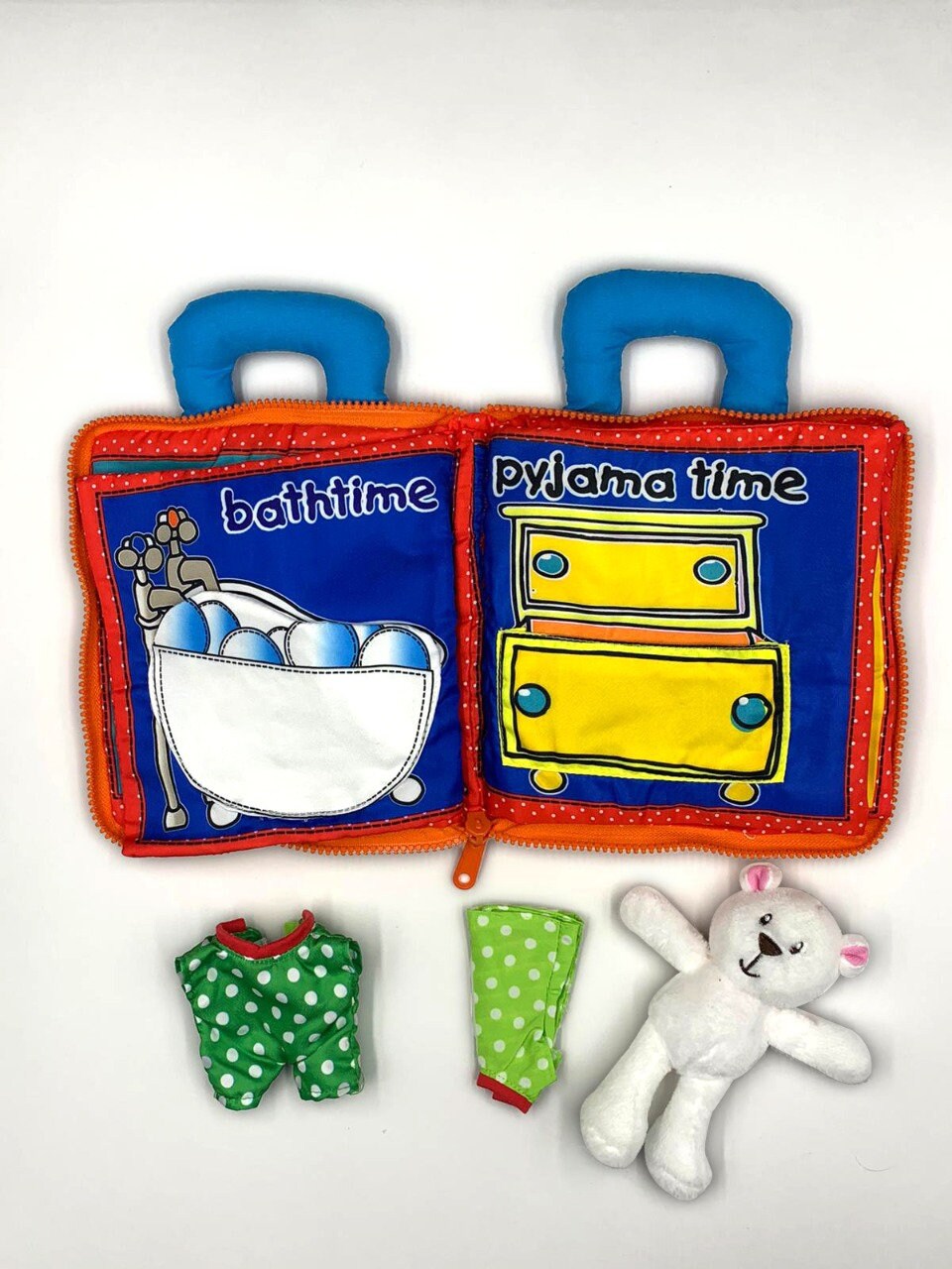 Baby Bear Busy Book Quiet Book Cloth Felt Book Toddler - Etsy