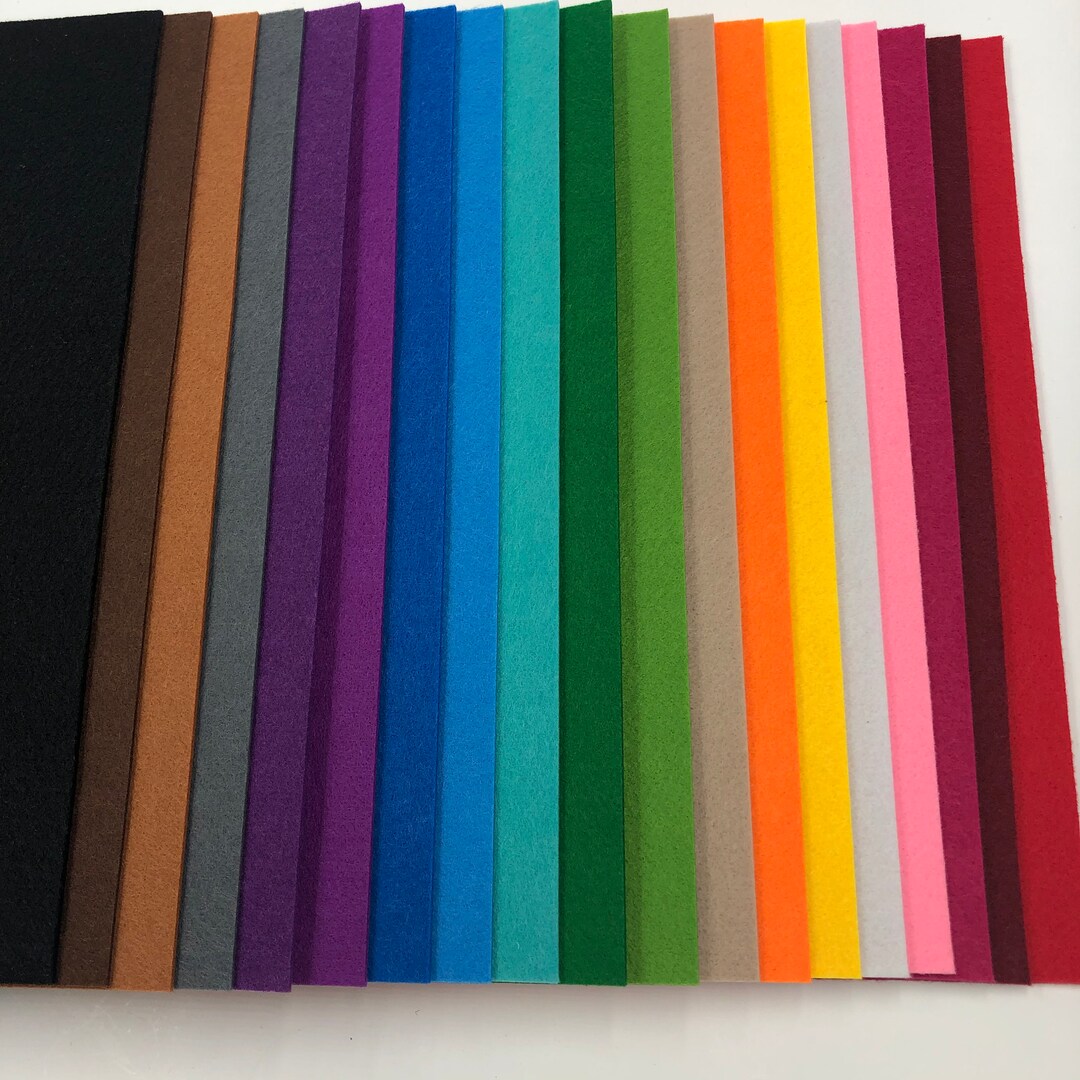Felt Sheets, Medium Hard, Medium Hardness, Polyester Felt, 9x12 ...
