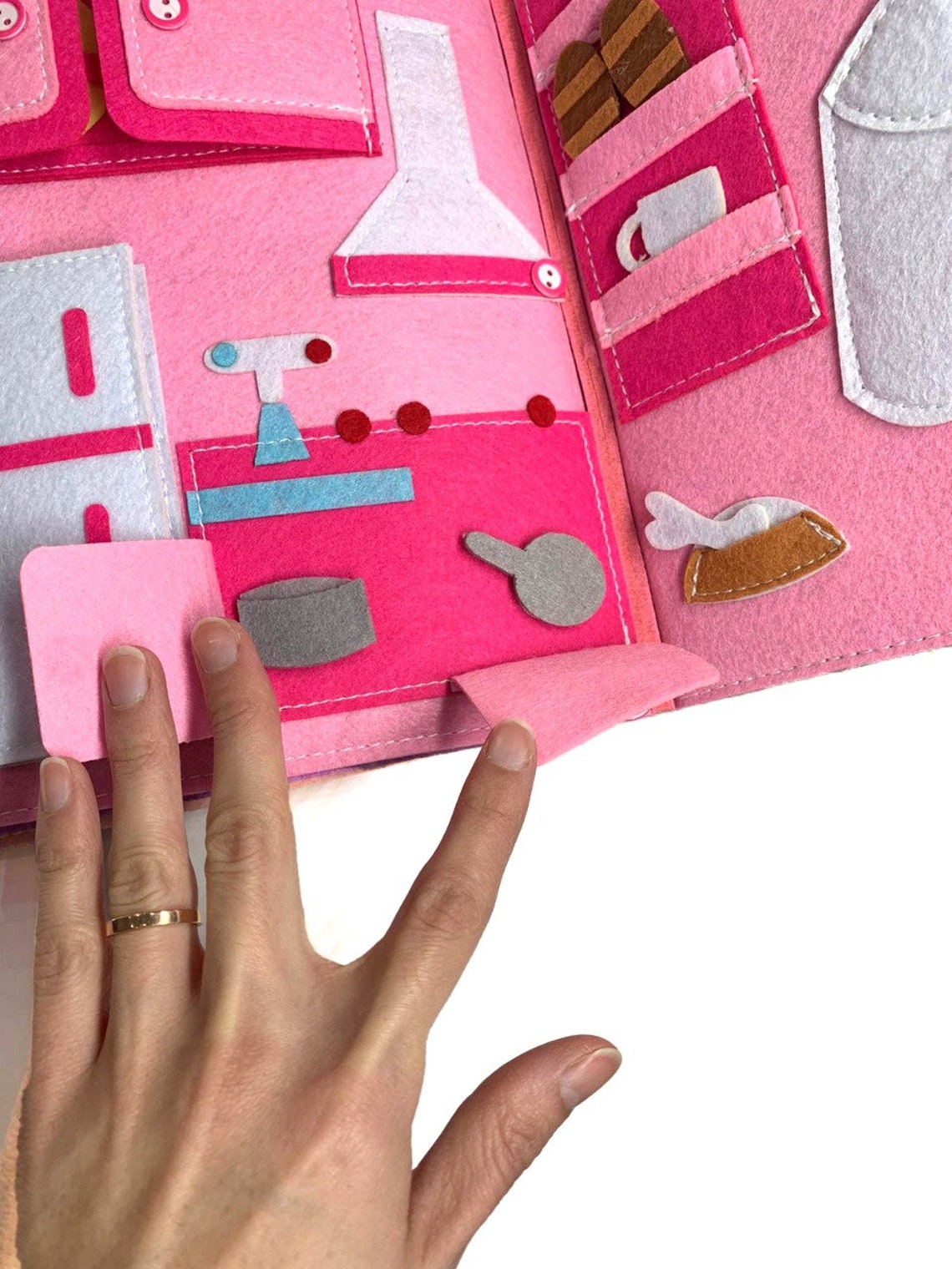 Doll House, Busy Book, Quiet Book, Felt Book, Toys, Games, Educational ...