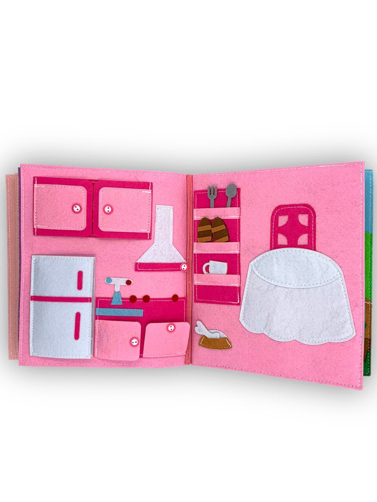 Doll House, Busy Book, Quiet Book, Felt Book, Toys, Games, Educational ...