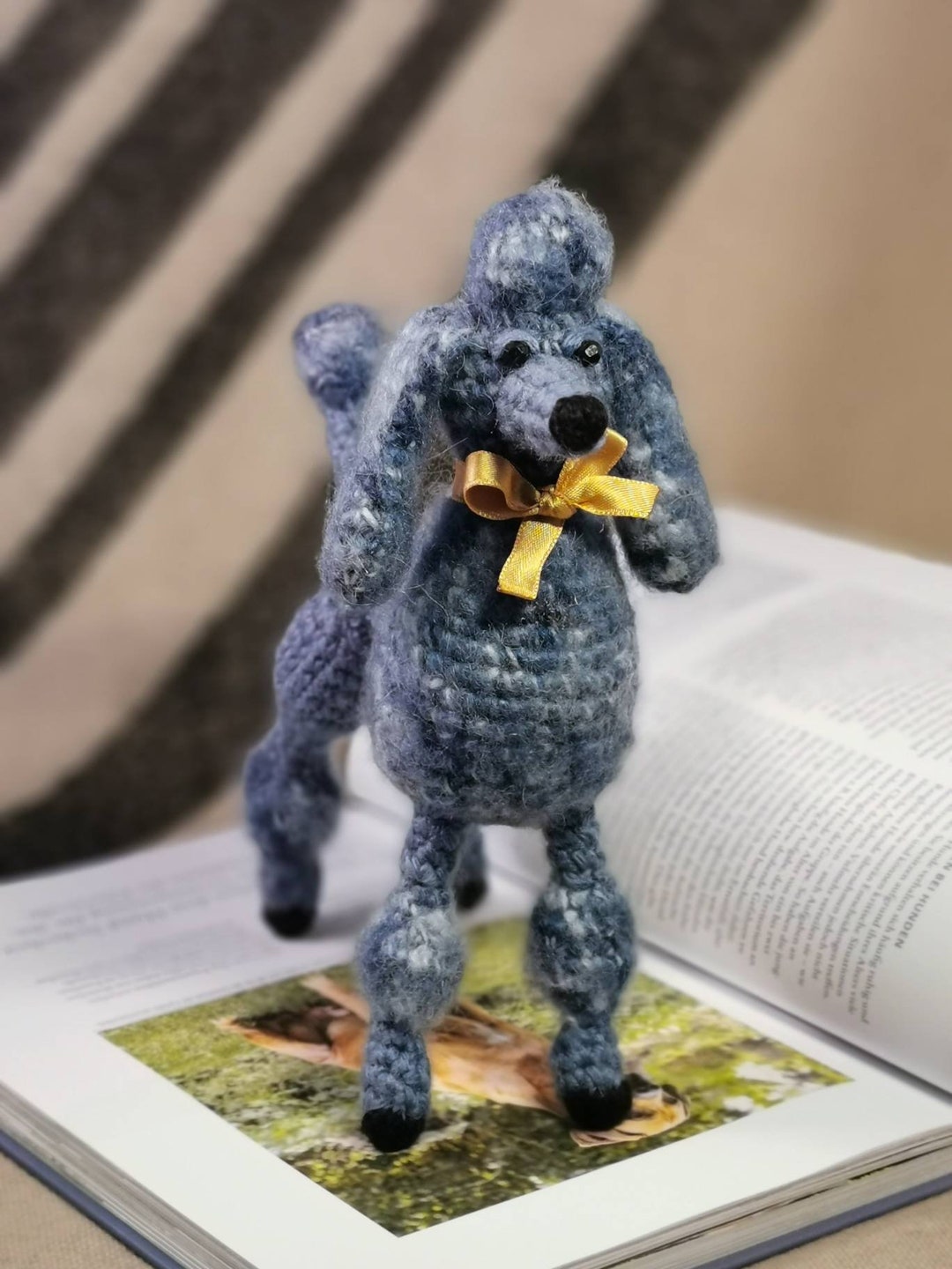 Poodle Rico/interior Animal Dog/deko Figurine/amigurumi Toy/handmade - Etsy