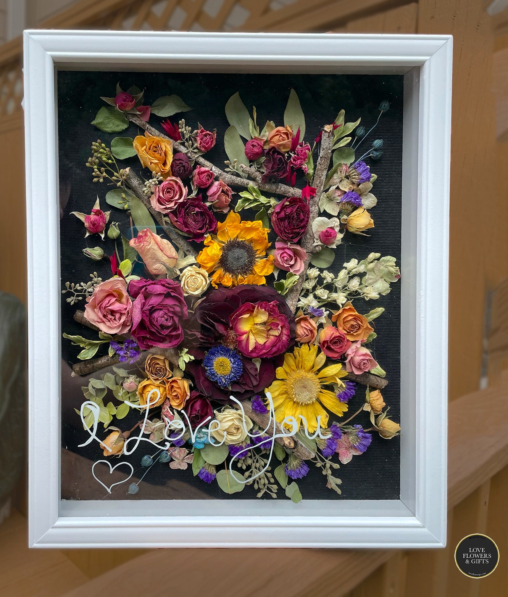Handmade Preserved Flower Shadow Box Frame 12.5 X 5.5 in 1 - Etsy