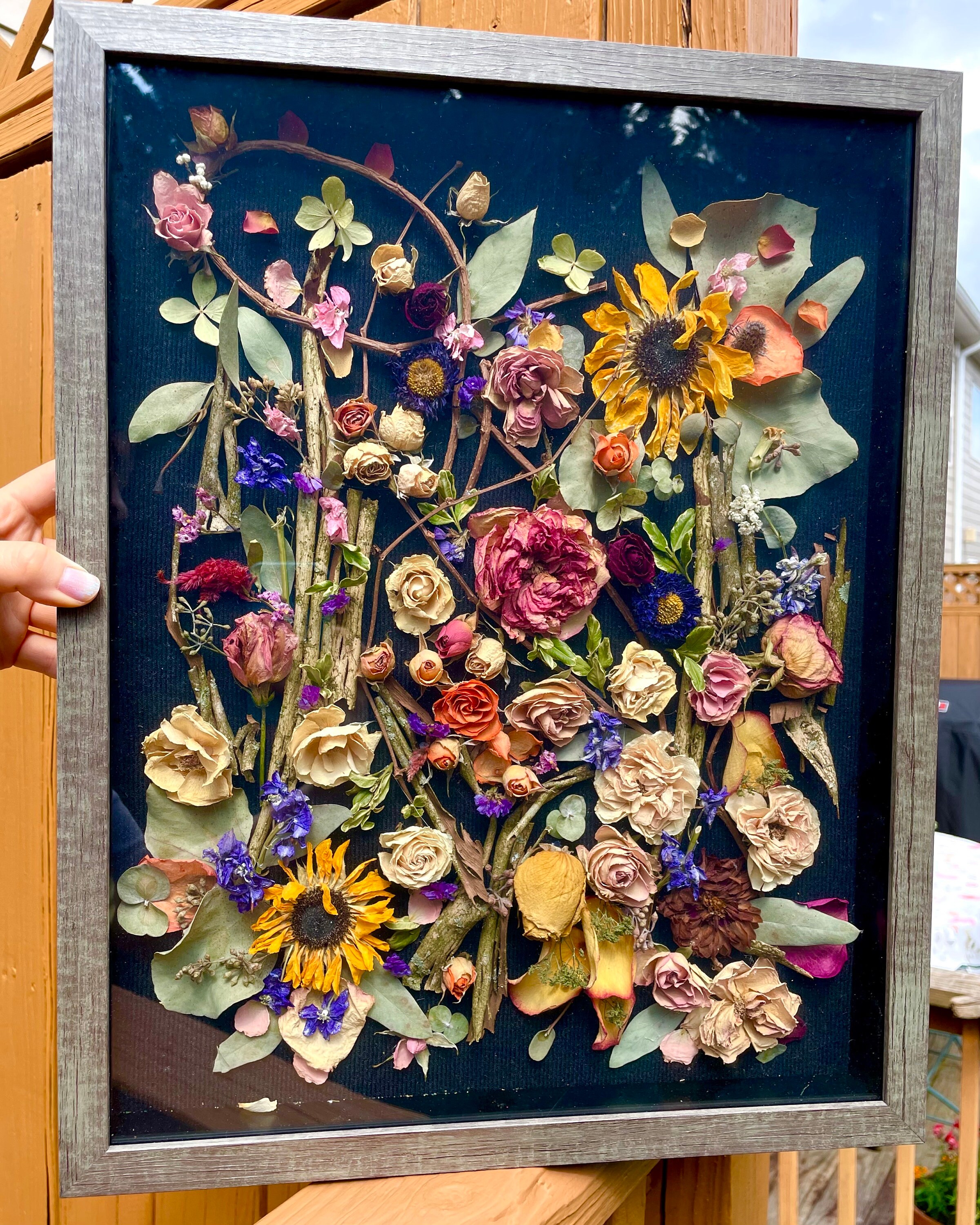 Handmade Preserved Flower Shadow Box Frame 16x22 In - Etsy
