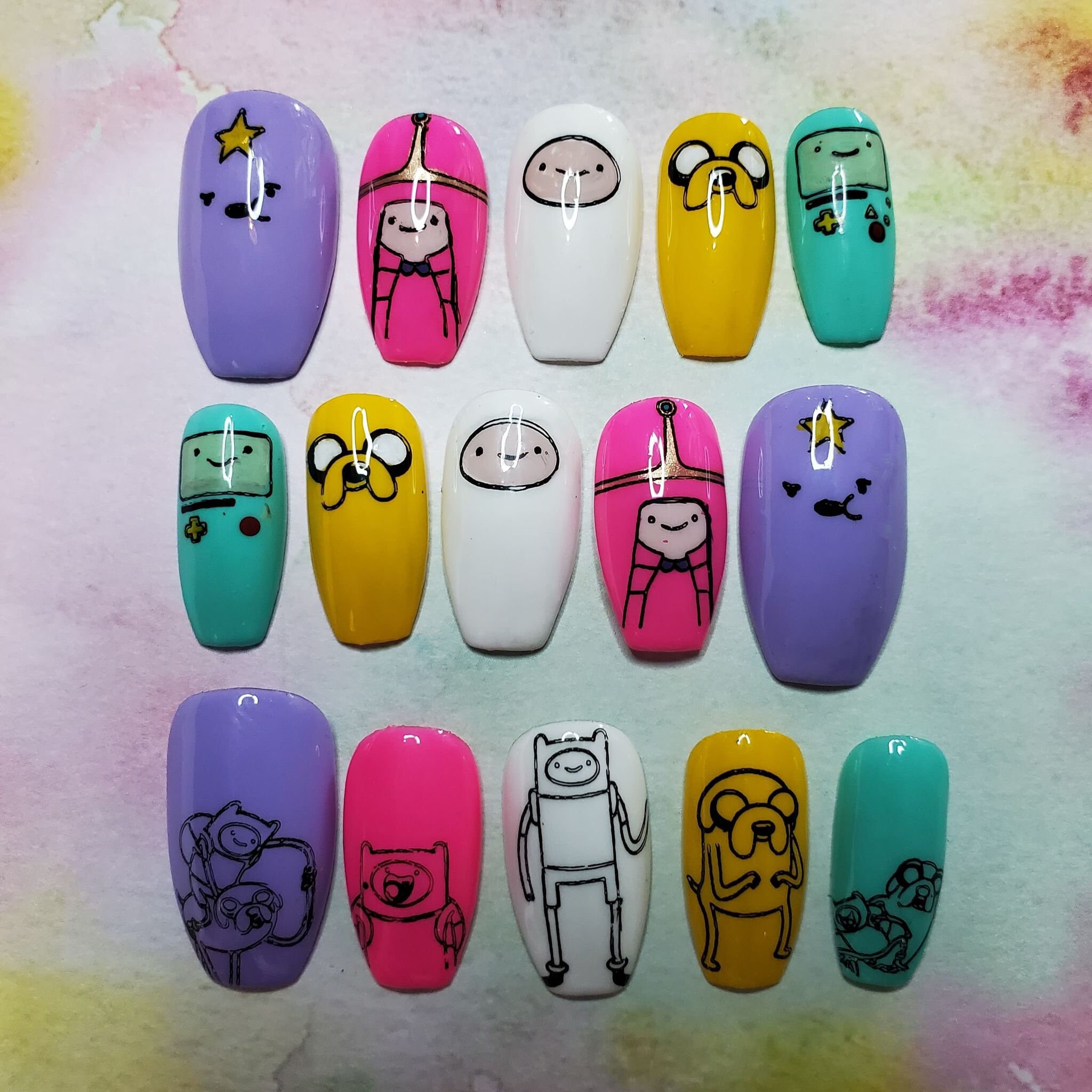 Semplice Nail Art Adventure Time