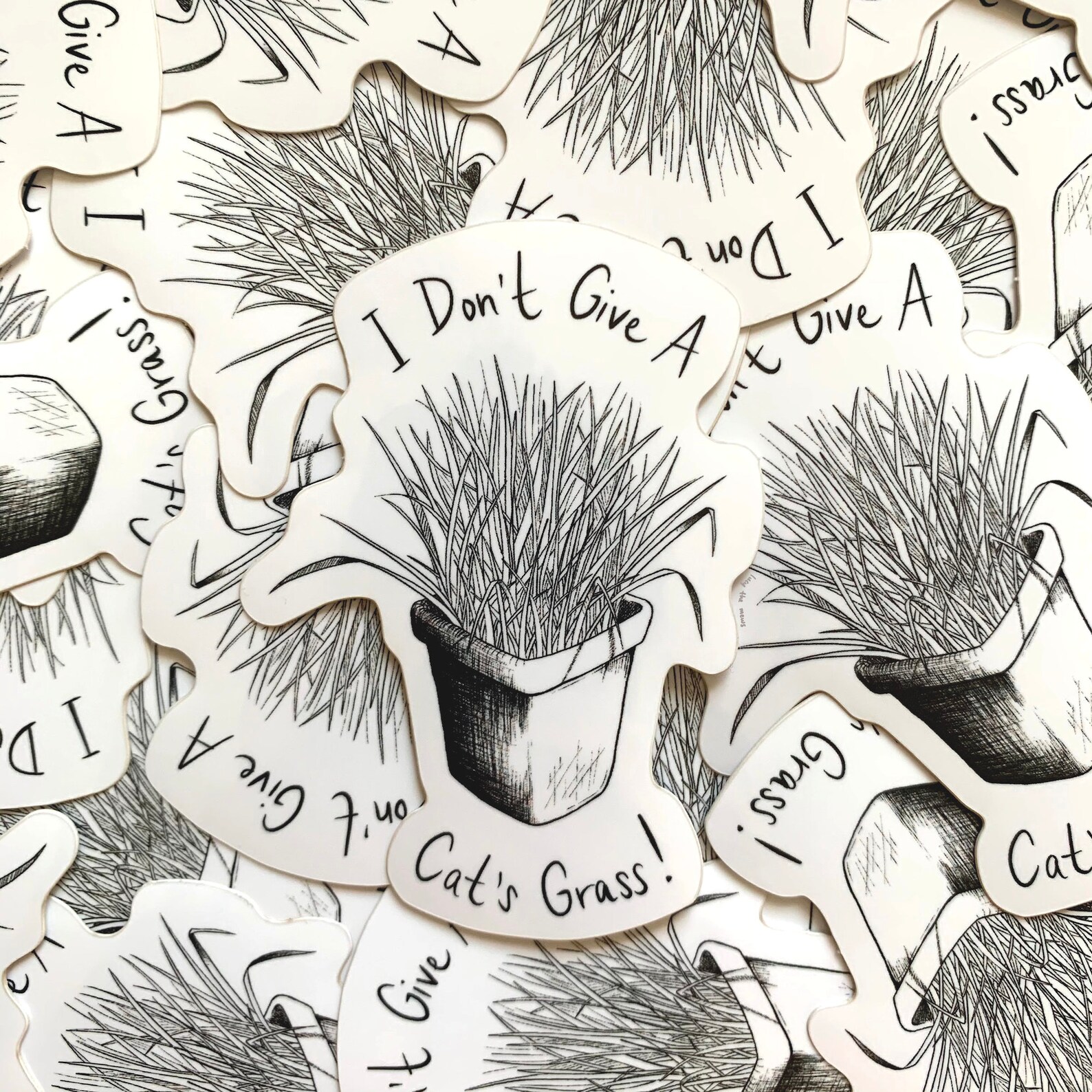Cheeky Cat Puns Sticker Pack Set of 4 Die Cut Stickers - Etsy