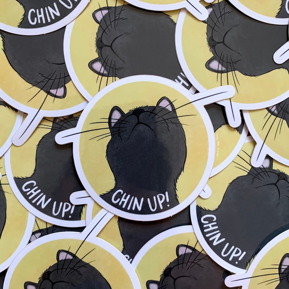 Cheeky Cat Puns Sticker Pack Set of 4 Die Cut Stickers - Etsy