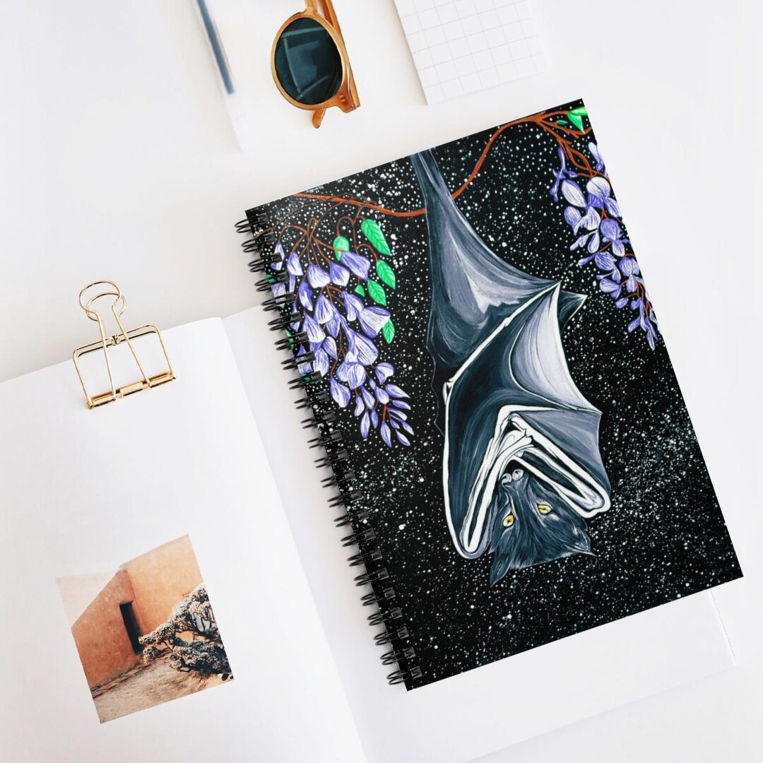 Nocturnal Guardian Spiral Notebook - Ruled Line - Etsy