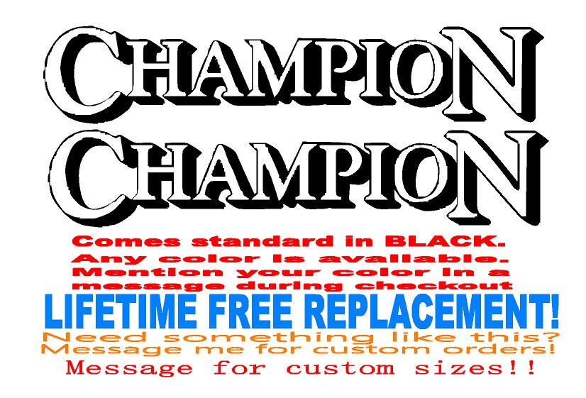 Pair of 4X20 Sylvan Boats Hull Decals Select Color Choice Vinyl Die Cut ...