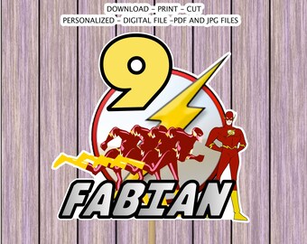 Flash Cake Topper | Etsy