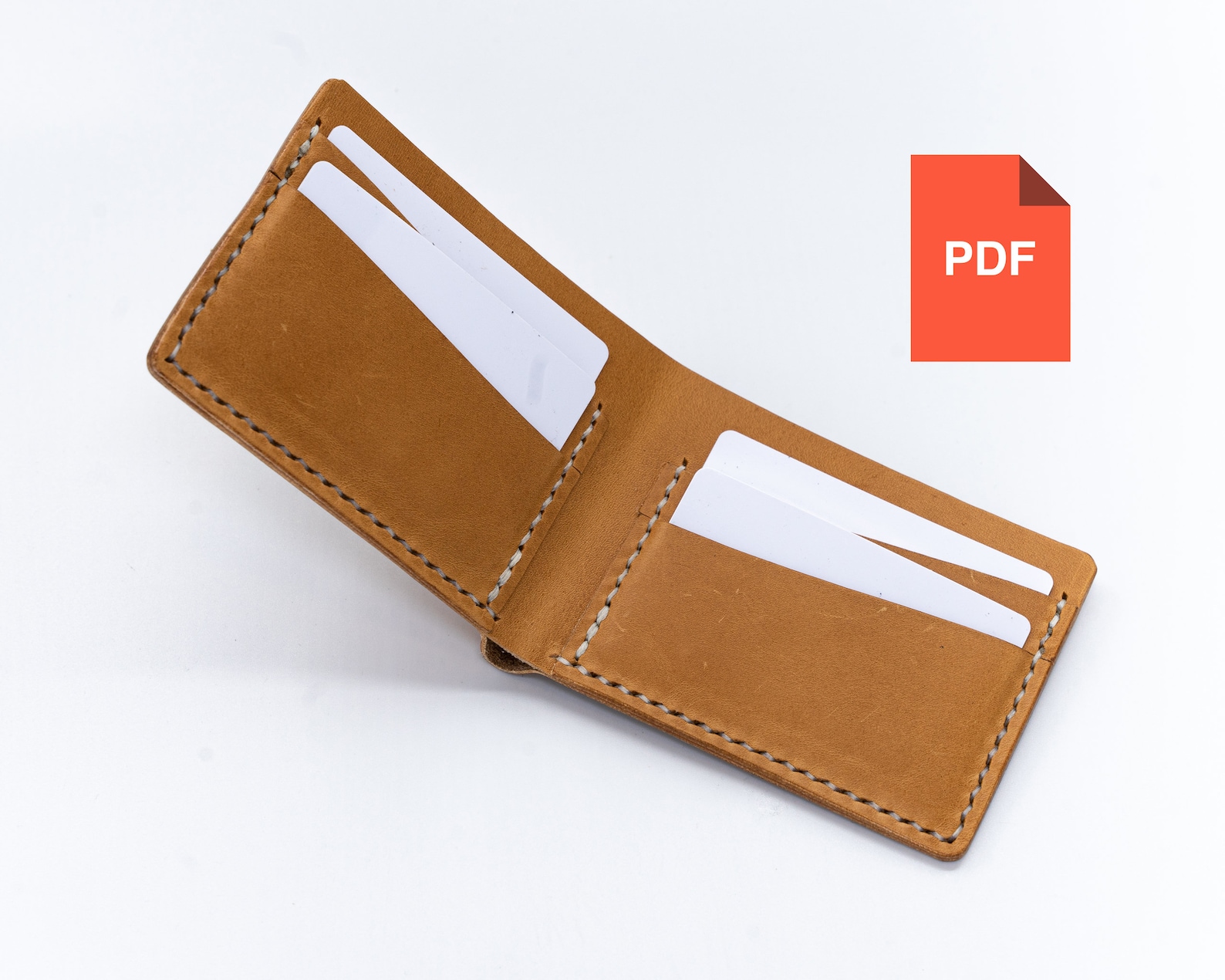 PDF | Bifold Wallet Template | DIY Pattern | Leatherwork How to ...