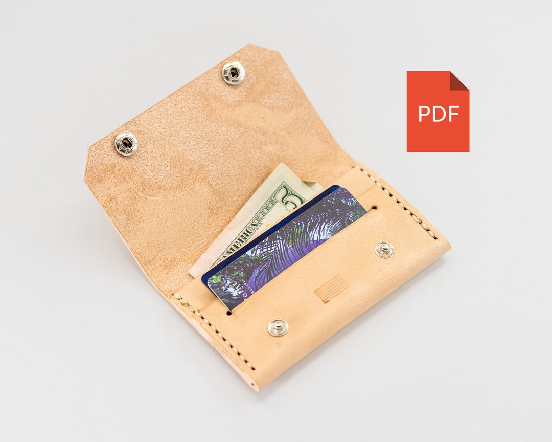 PDF - Minimal Trucker Wallet PDF Pattern | Leather Template | How to ...