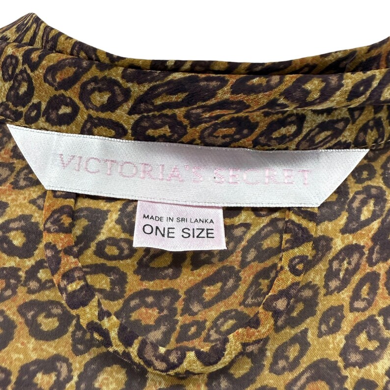 Vintage Victoria's Secret Leopard Print Sheer Robe Womens One Size - Etsy