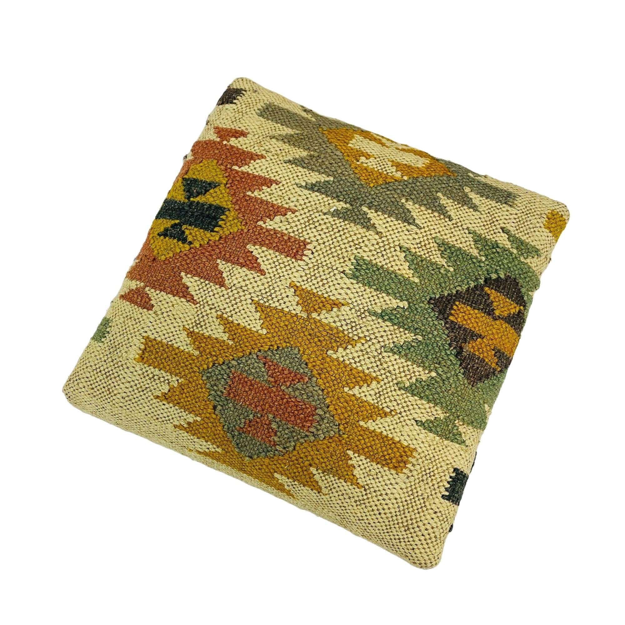 Masonex Jute Foot Stool Ottoman Southwestern Aztec Eclectic - Etsy