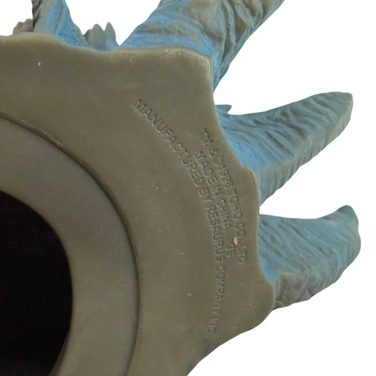 Vintage 1998 Toho Large Rubber Godzilla Hand Puppet Resaurus Co Working ...