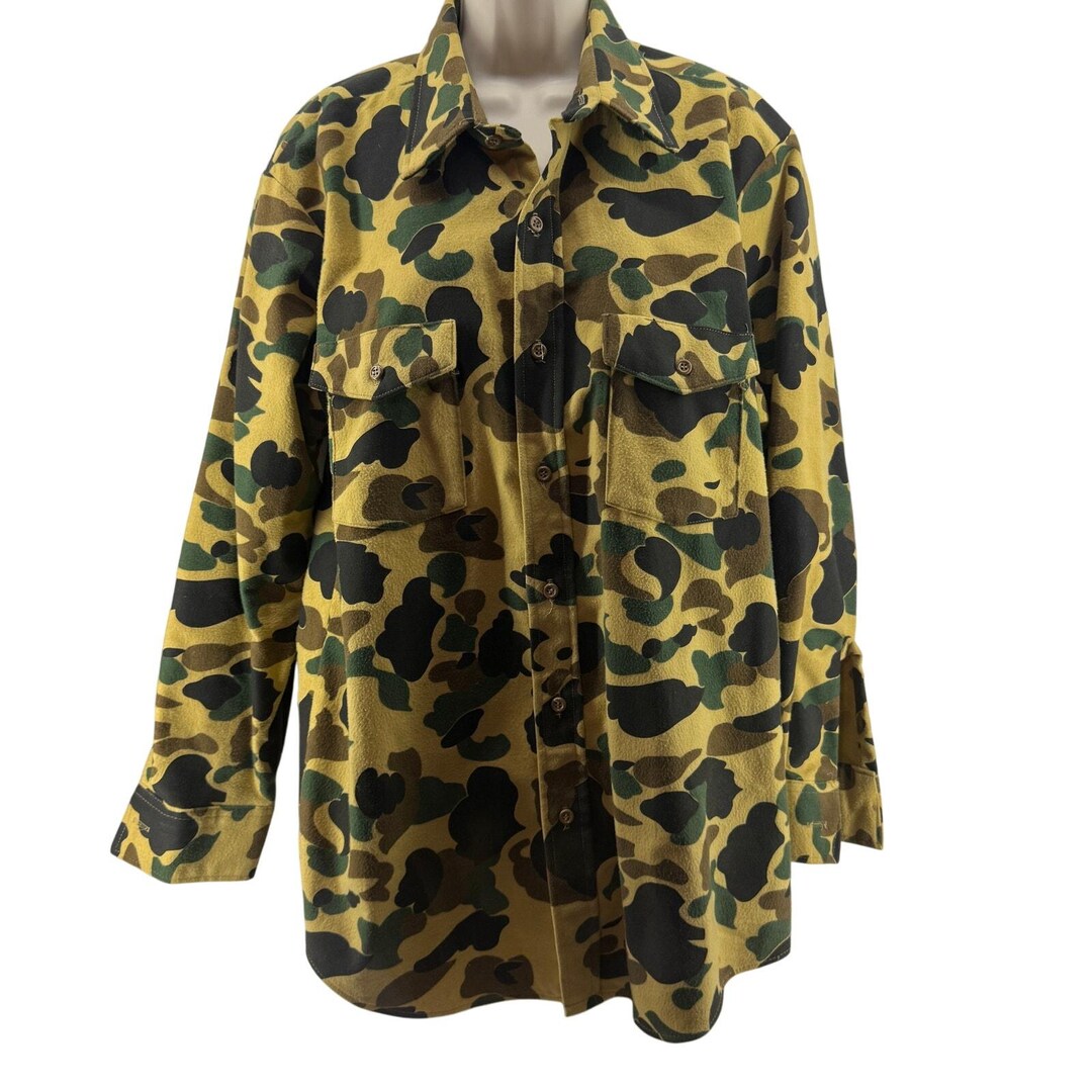 Vintage Key Imperial Sanforized Frogskin Camo Button Front Mens XL - Etsy