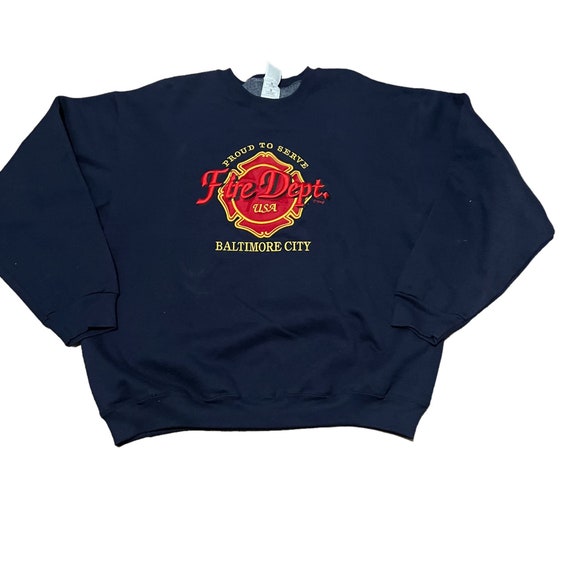 Vintage Baltimore City Fire Department Embroidered Pu… - Gem