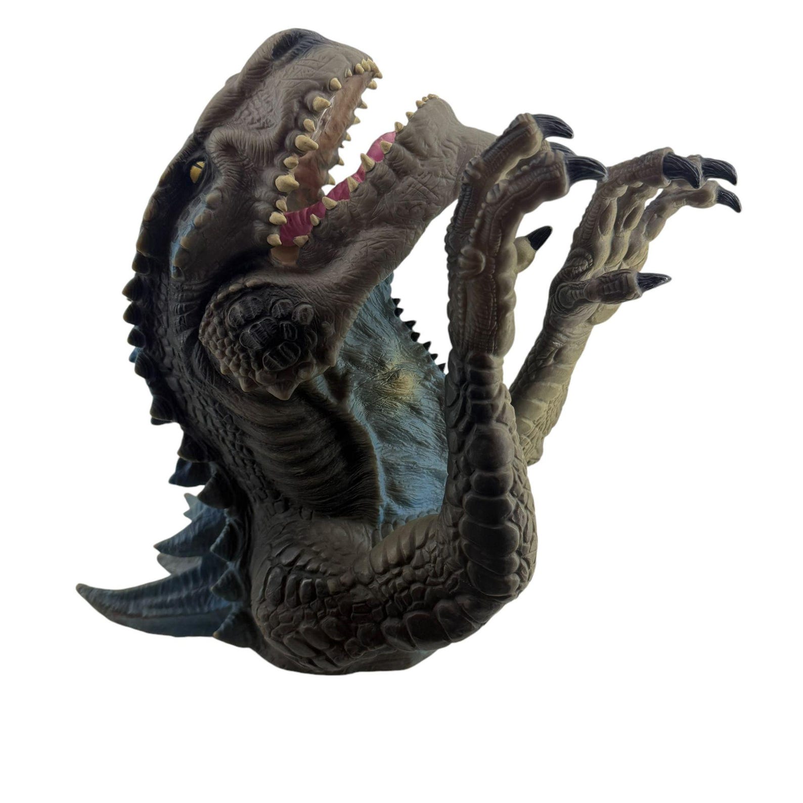 Vintage 1998 Toho Large Rubber Godzilla Hand Puppet Resaurus Co Working ...