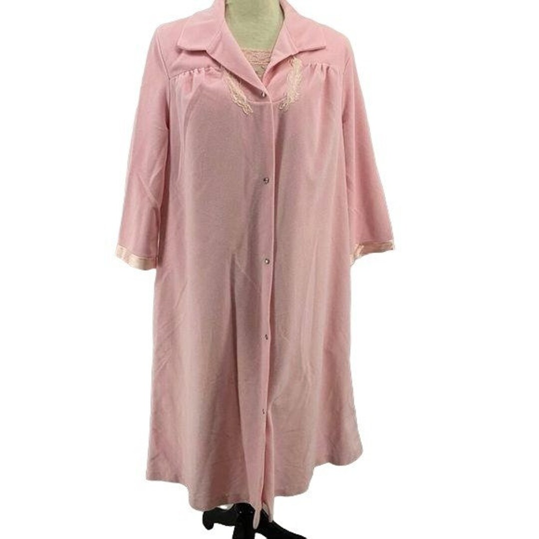 Vintage Vanity Fair Robe Pink House Coat Size Large - Etsy