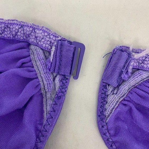 Vintage Alana Gale Satin Purple Unlined Wirefree 36 - Gem