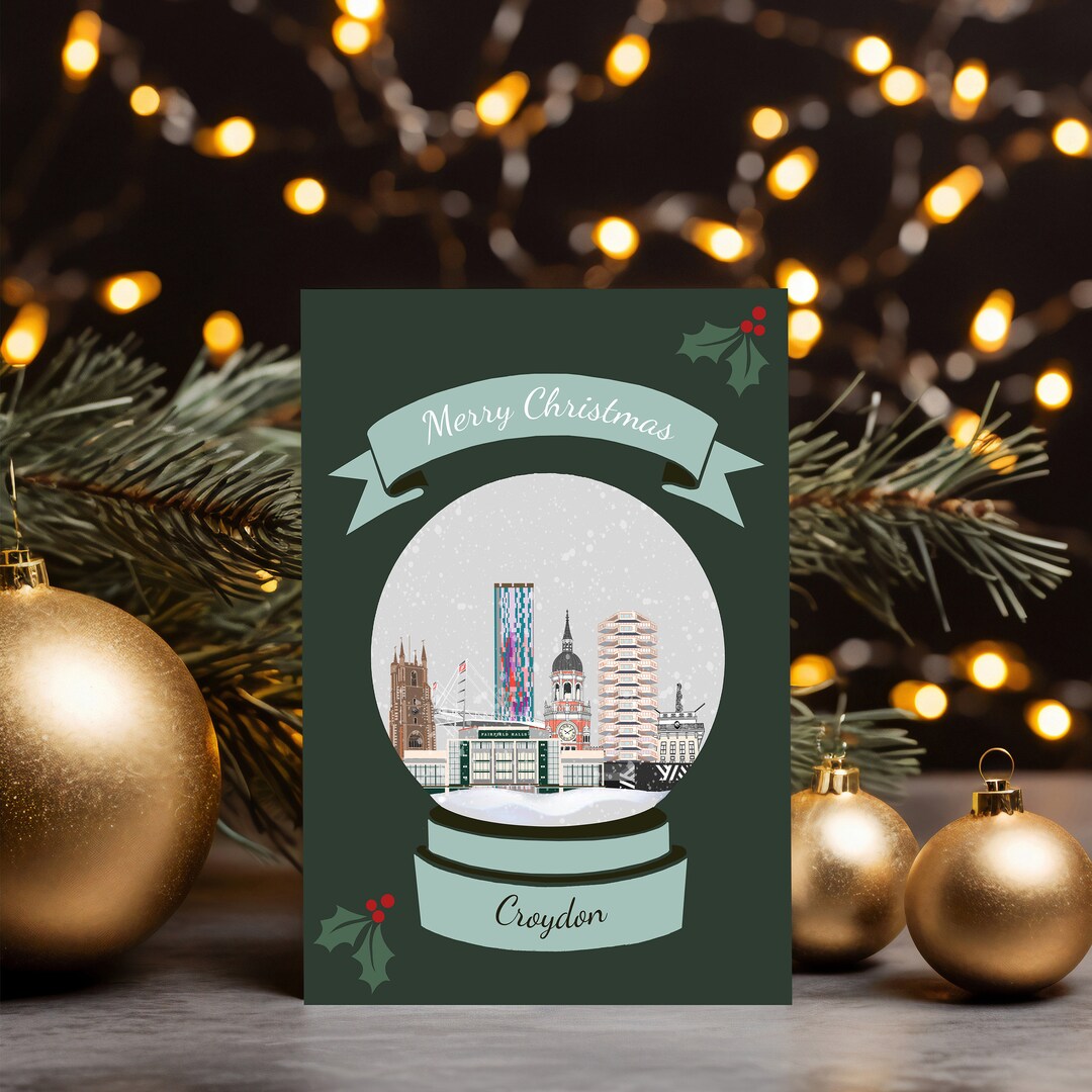 Croydon Christmas Card, Croydon Art, London Christmas Card, London ...