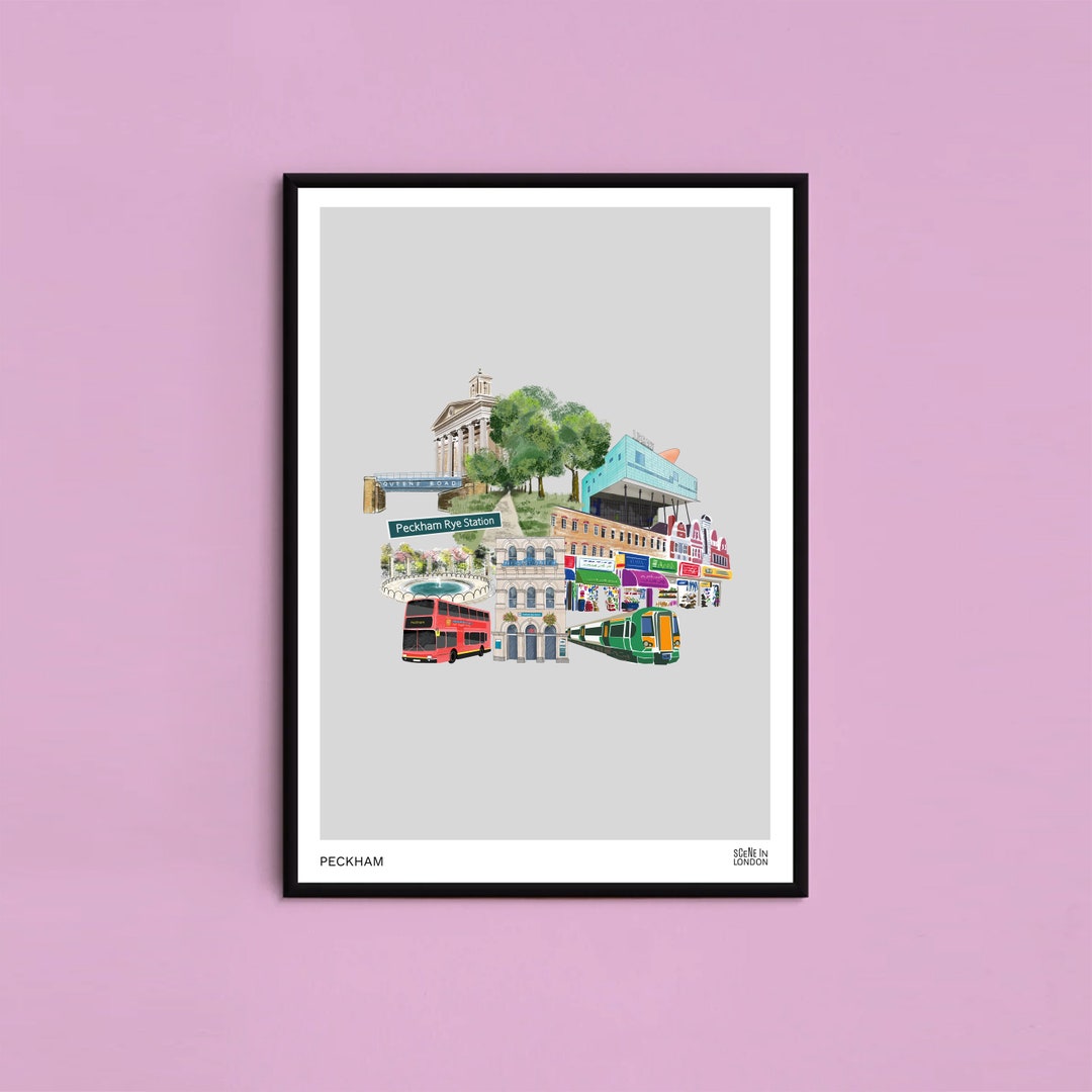 Peckham Art Print, Peckham Rye, Peckham Gift, Peckham Print, Peckham ...