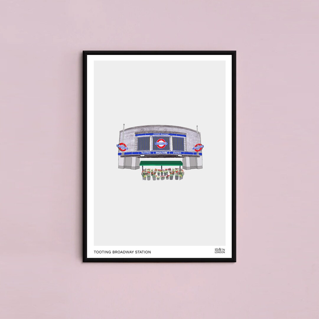 Tooting Broadway Station, Tooting Print, Tooting Illustration, Tooting ...