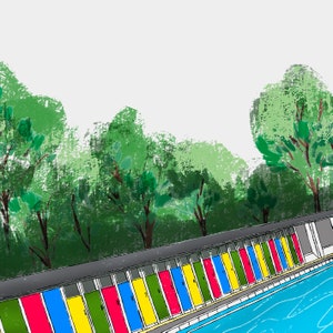 Tooting Bec Lido Tooting Print Tooting Illustration Tooting - Etsy UK