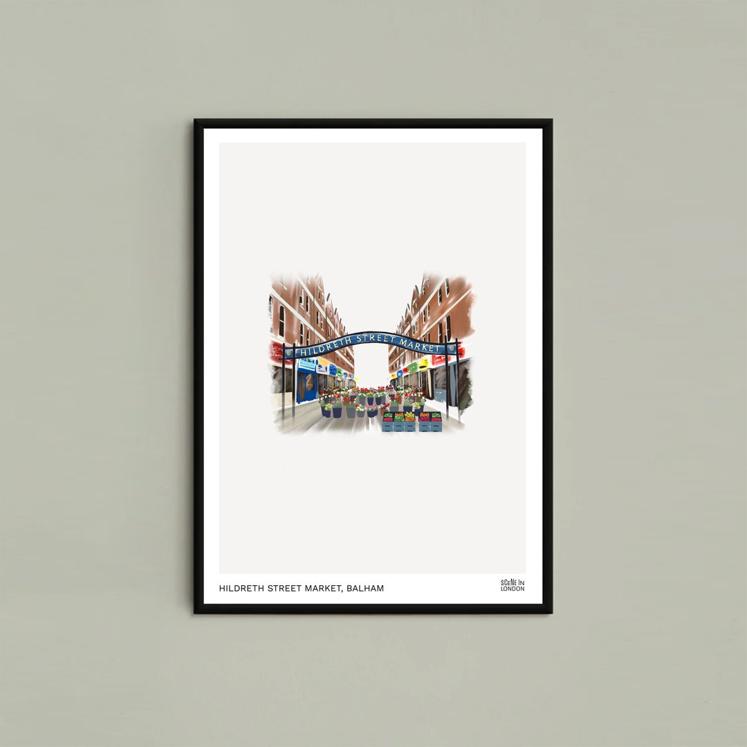 Balham Hildreth Street Market, Balham Print, Balham Gift, Balham ...