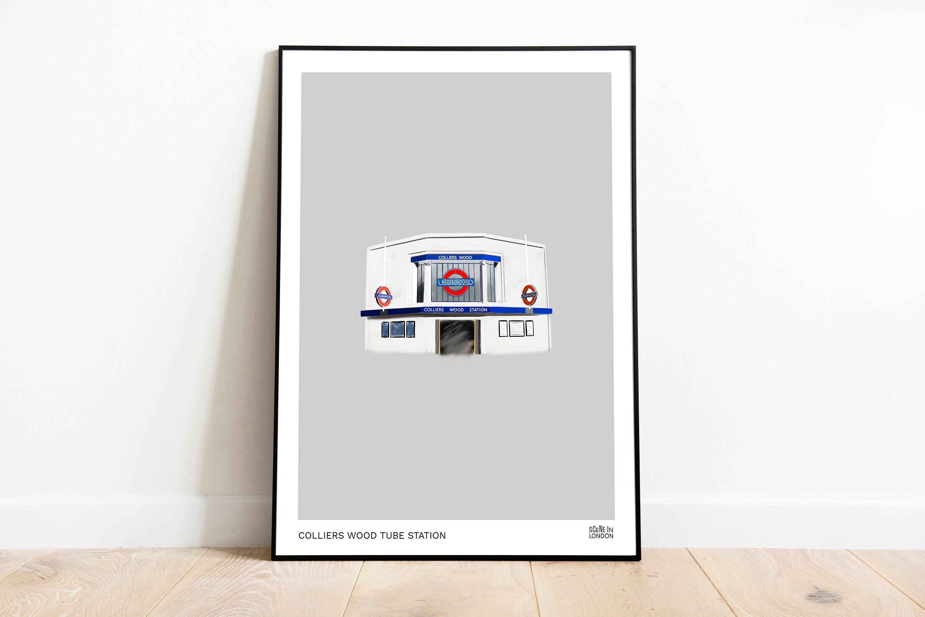 Colliers Wood Tube Station Colliers Wood Art Colliers Wood - Etsy
