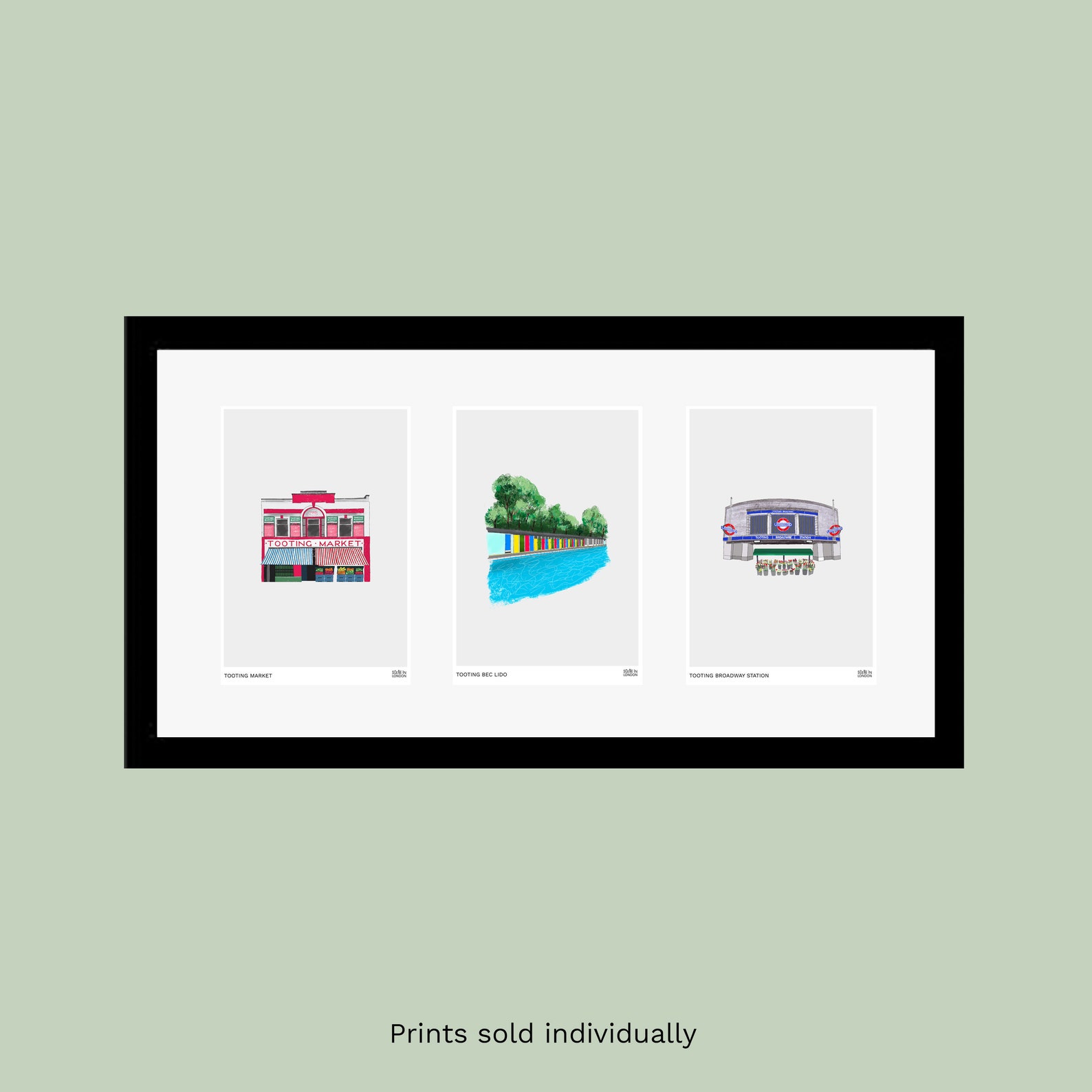 Tooting Broadway Station, Tooting Print, Tooting Illustration, Tooting ...