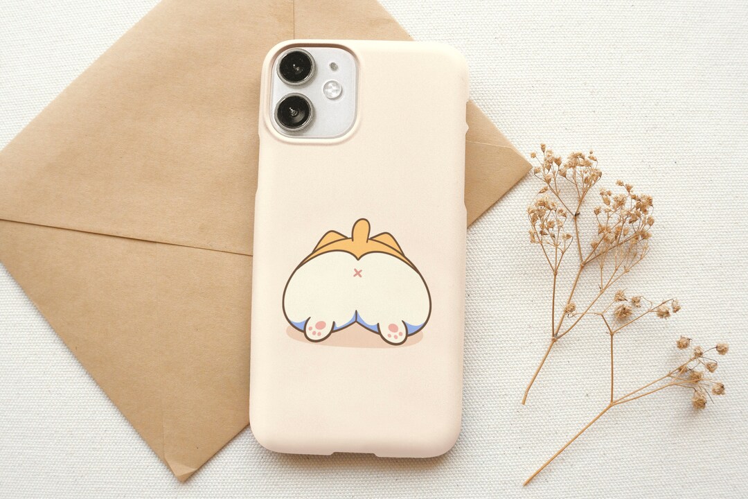 Cute Corgi Butt Phone Case for iPhone 15, Kawaii Corgi Phone Case for ...