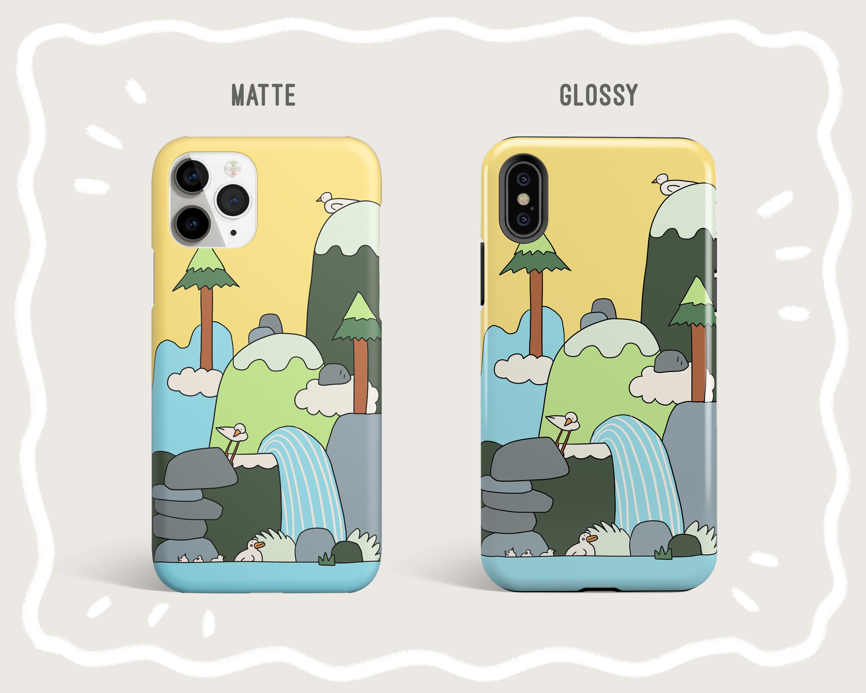 Cute Cartoon Duck Phone Case For iPhone 12 Mini 11 Pro Max X | Etsy