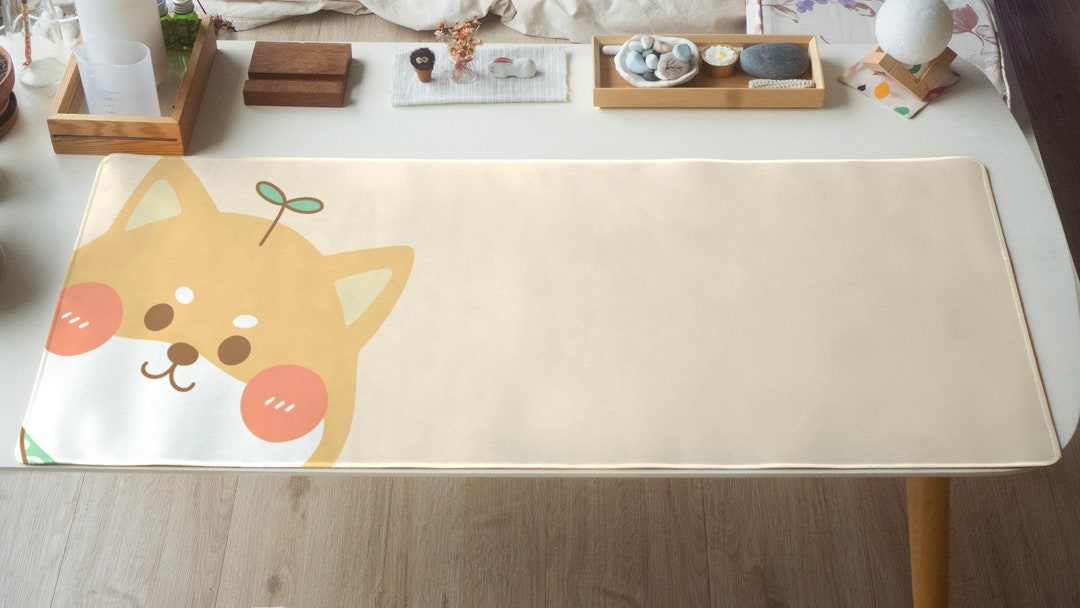 Corgi Desk Mat, Cute Dog Desk Mat, Kawaii Desk Mat, Aesthetic Desk Mat ...