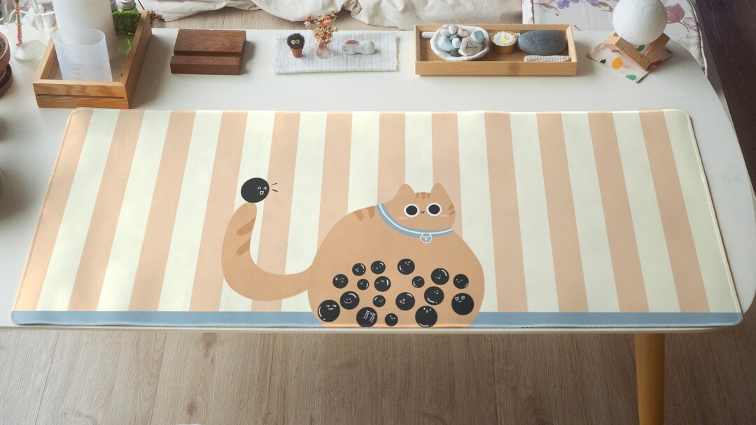 Desk Pad Cute, Cat Desk Pad, Kawaii Desk Pad, Desk Pad Aesthetic, Cute ...