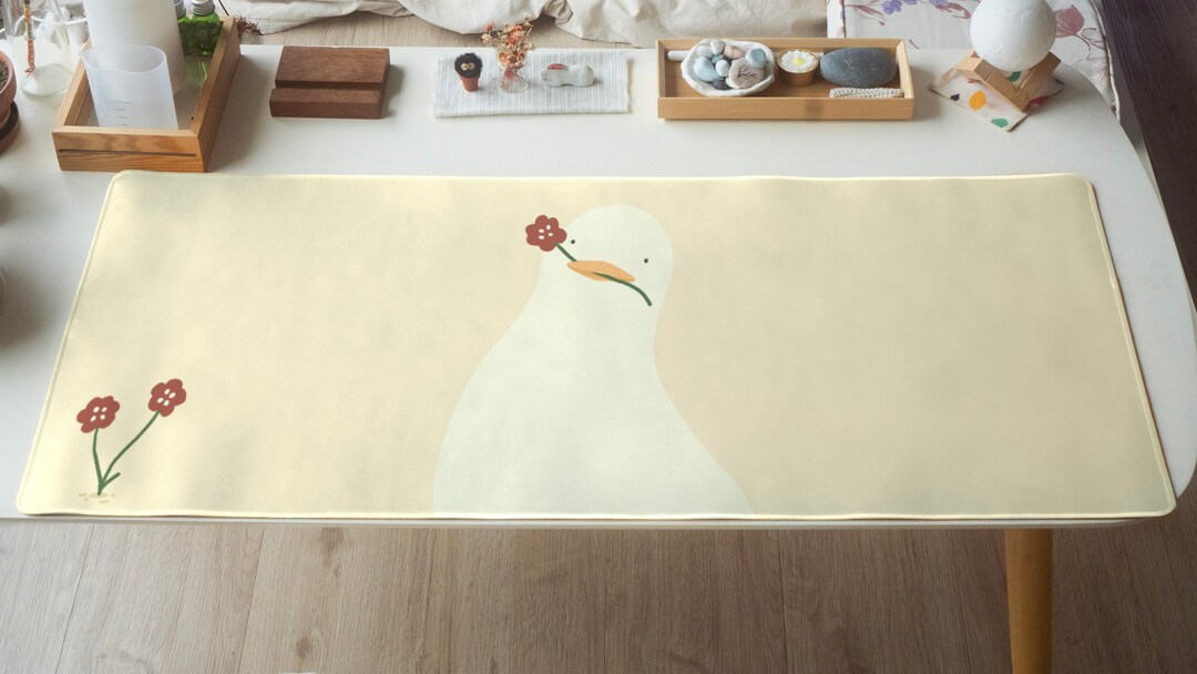 Duck Desk Mat, Kawaii Duck Desk Mat, Cute Desk Mat, Desk Mat Aesthetic ...