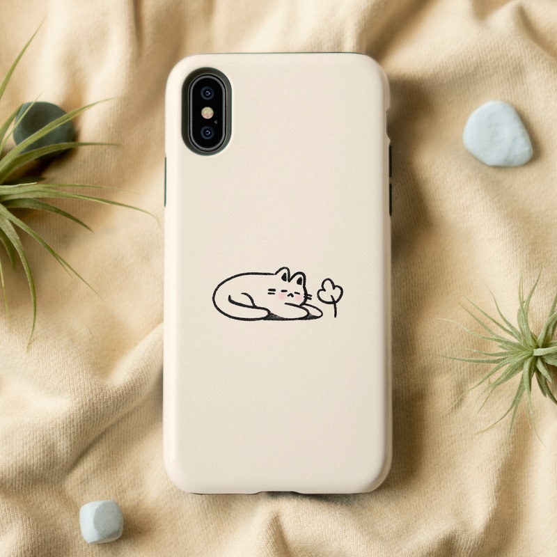 Cute Cat Phone Case - Etsy