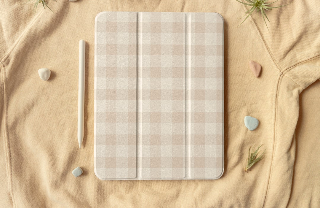 Korean Vibe Stripe Foldable iPad Case With Pen Slot, Flip iPad 10.2"/10 ...