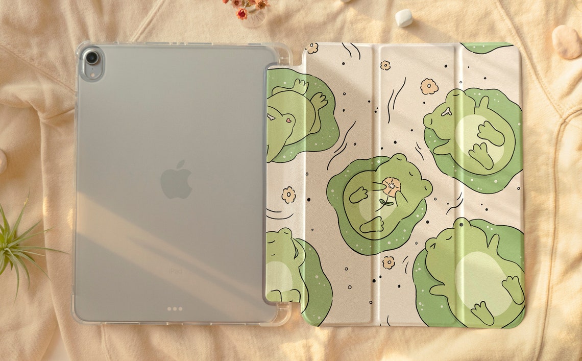 Lazy Froggies Foldable Ipad Case With Pen Slot Flip Ipad - Etsy