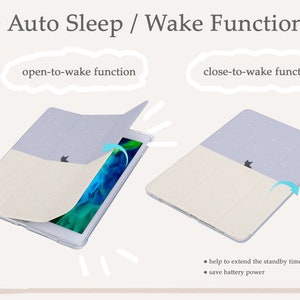 Cute Bear Say Hi Foldable Flip iPad Case With Pen Slot, Flip iPad 10.2 ...