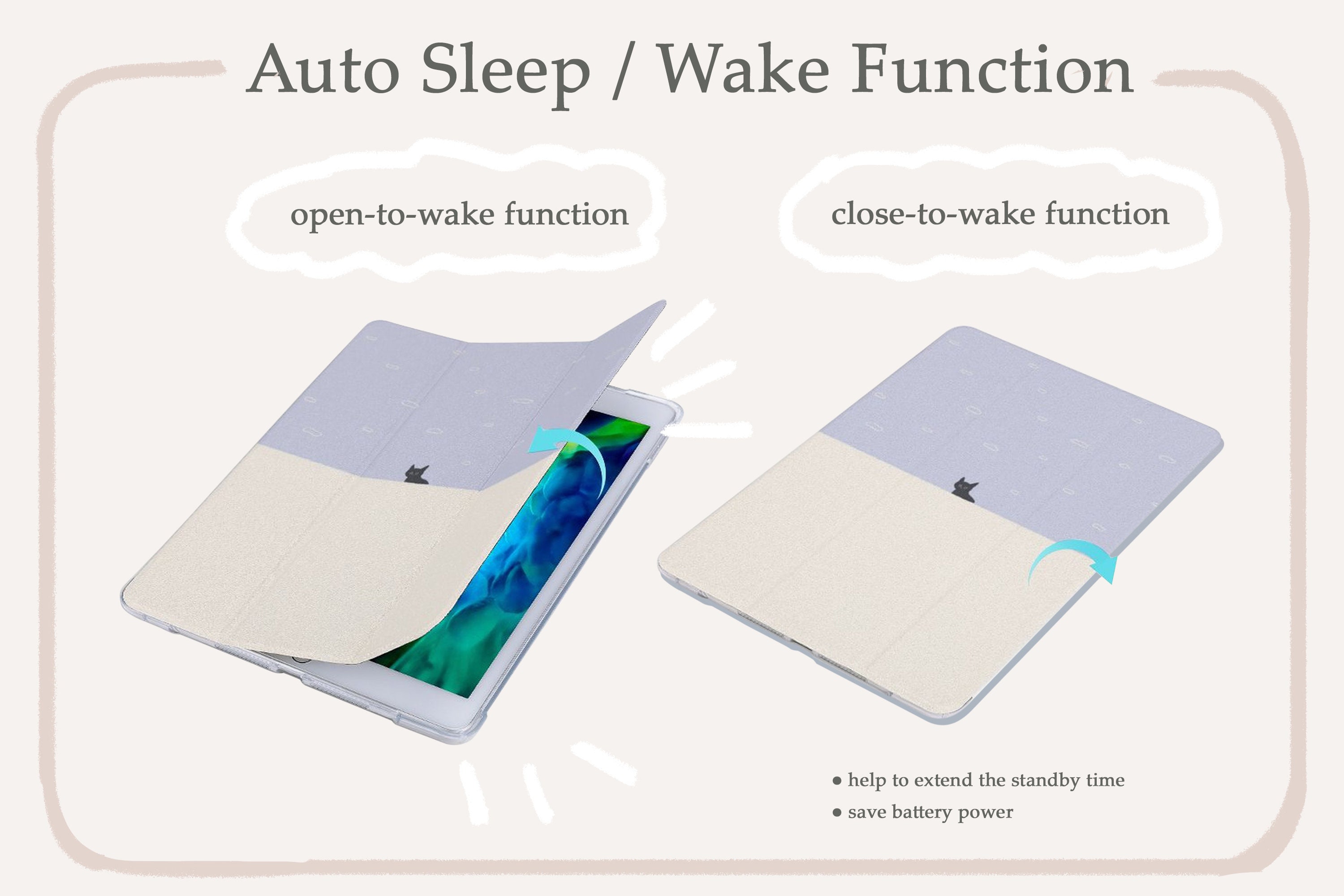 Lazy Froggies Foldable Ipad Case With Pen Slot Flip Ipad - Etsy