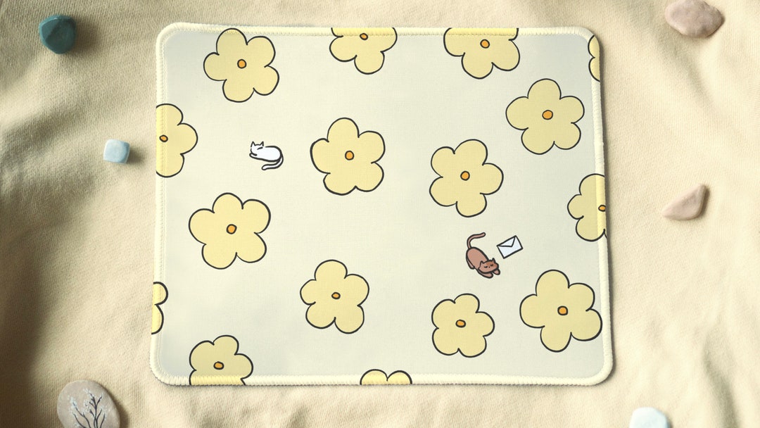 Flower Mouse Pad, Cute Cat Mouse Pad, Cute Mouse Pad, Mouse Pad ...