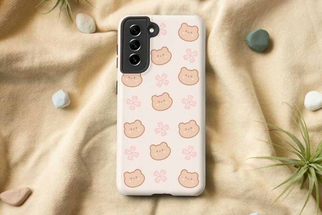 Kawaii Bear Phone Case for Samsung S23 S22 S21 S20 FE S10 S9 Case, Cute Samsung Note 20 10 Case ...