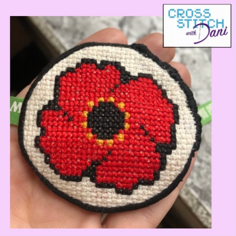 Cross Stitch Pattern: Poppy (instant PDF Download) - Etsy