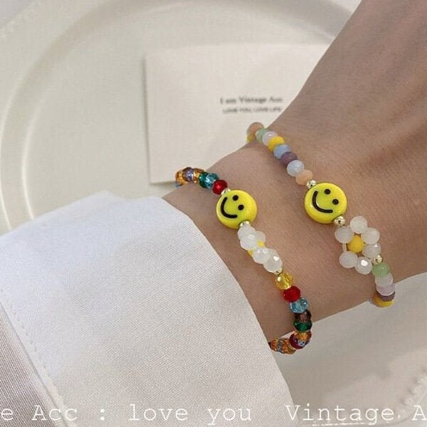 Smiley Face Bead - Etsy