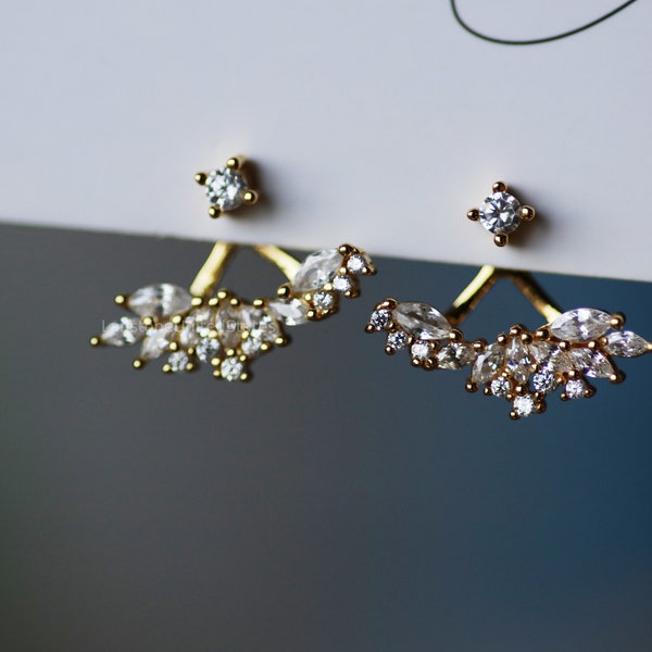 Front Back Earrings - Etsy