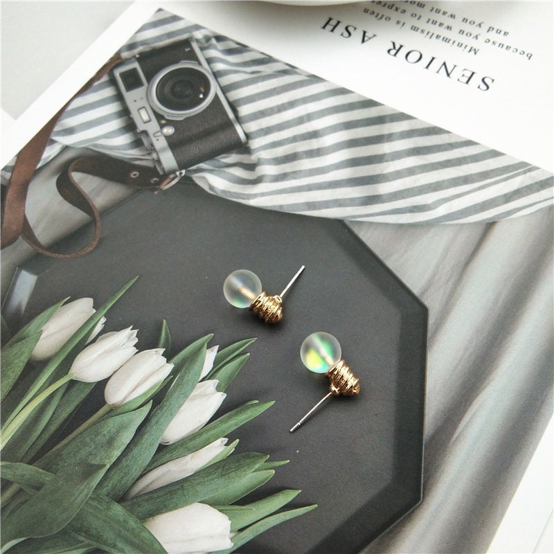 Light Bulb Stud Earrings LED Lightbulb Earrings Light Earrings - Etsy