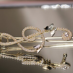 Music Note Hair Clip Note Hair Barrette Sparkly Hair Clip Rhinestone ...