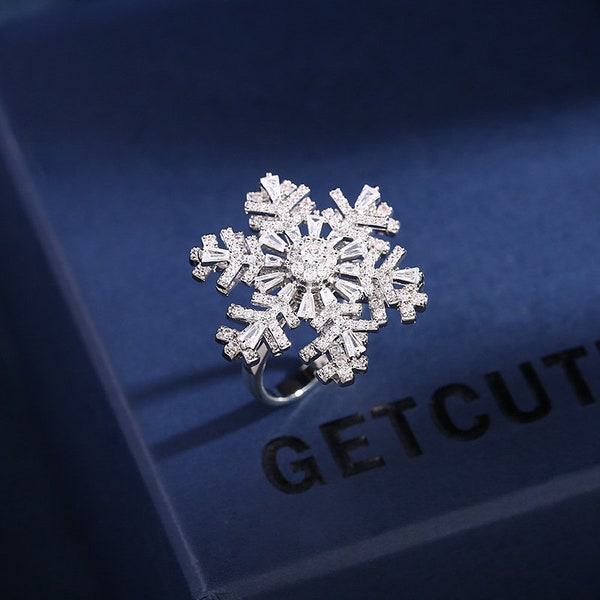Snowflake Ring - Etsy