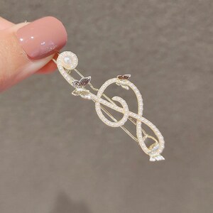 Music Note Hair Clip Note Hair Barrette Sparkly Hair Clip - Etsy